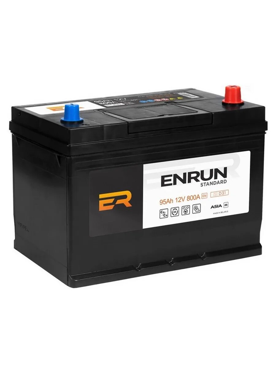 Аккумулятор ENRUN JIS 95А/ч обратный R+ D31 EN 800А