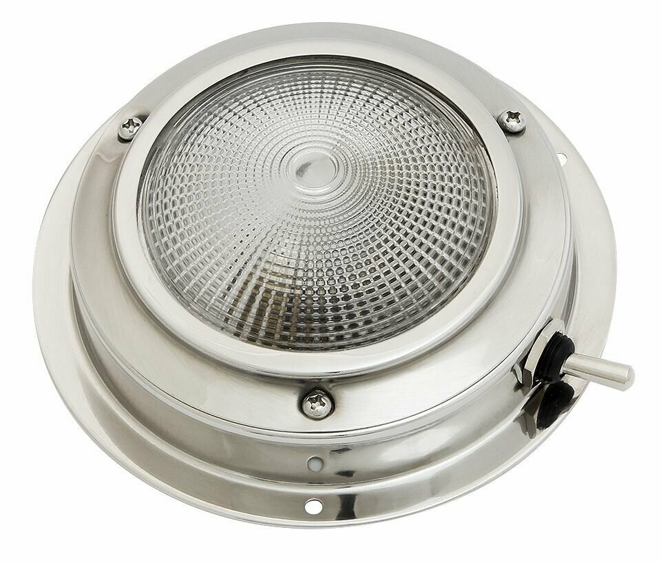 Накладной светильник, плафон, нержавеющая сталь, 110 мм, 12В, TMC, Тайвань (10017227)