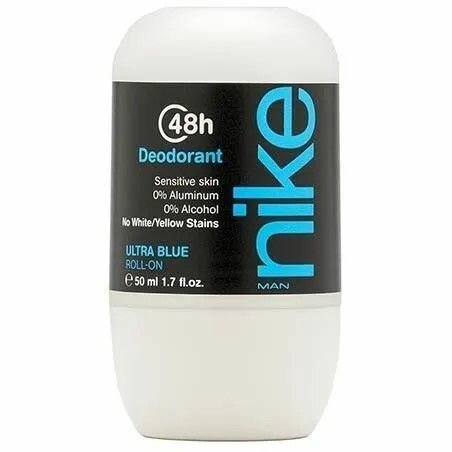Дезодорант мужской шариковый парфюмированный Nike Man Ultra Blue 48H 50 мл (Финляндия)