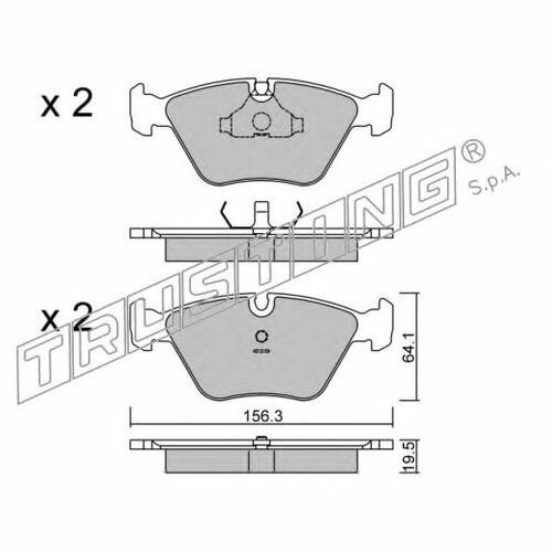 Комплект передних тормозных колодок Trusting 1240 для BMW 3 серия E36, 5 серия E34, 7 серия E32, Z3 E36