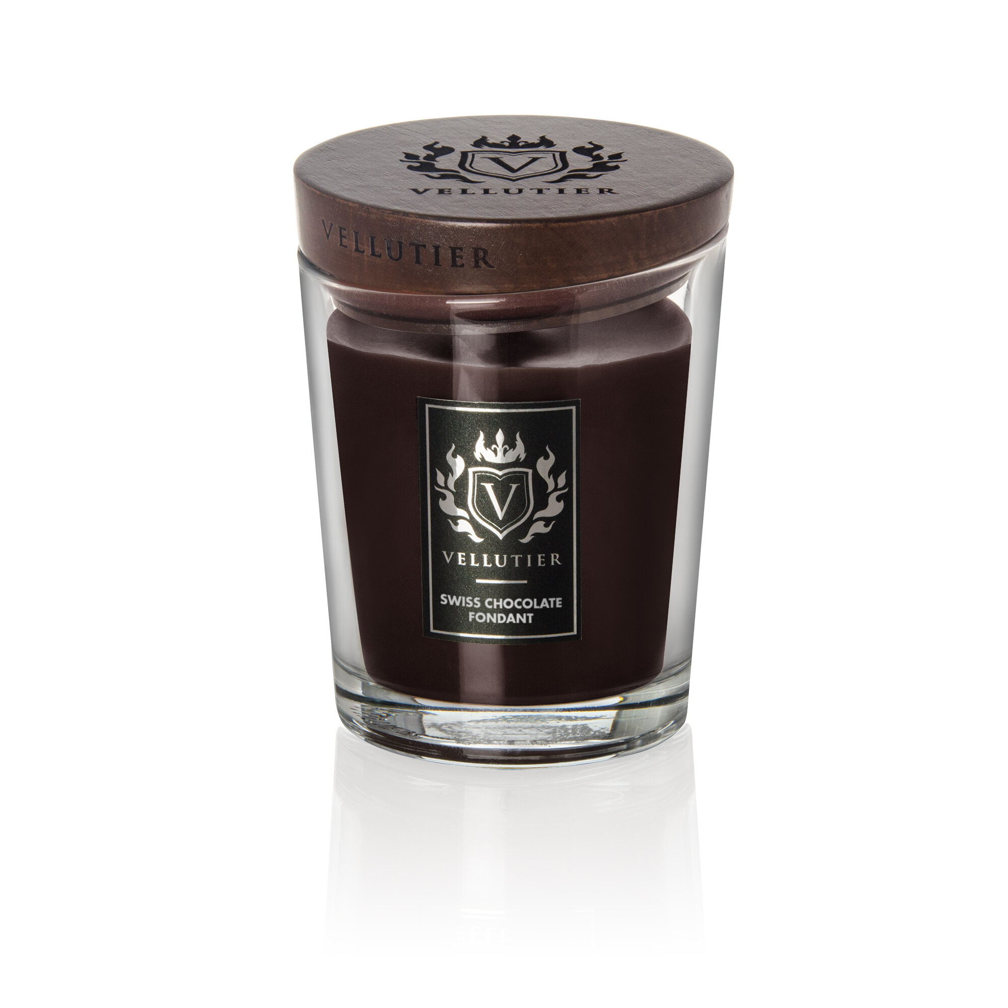 Vellutier / Свеча средняя Швейцарский шоколадный фондан 225гр / Swiss Chocolate Fondant