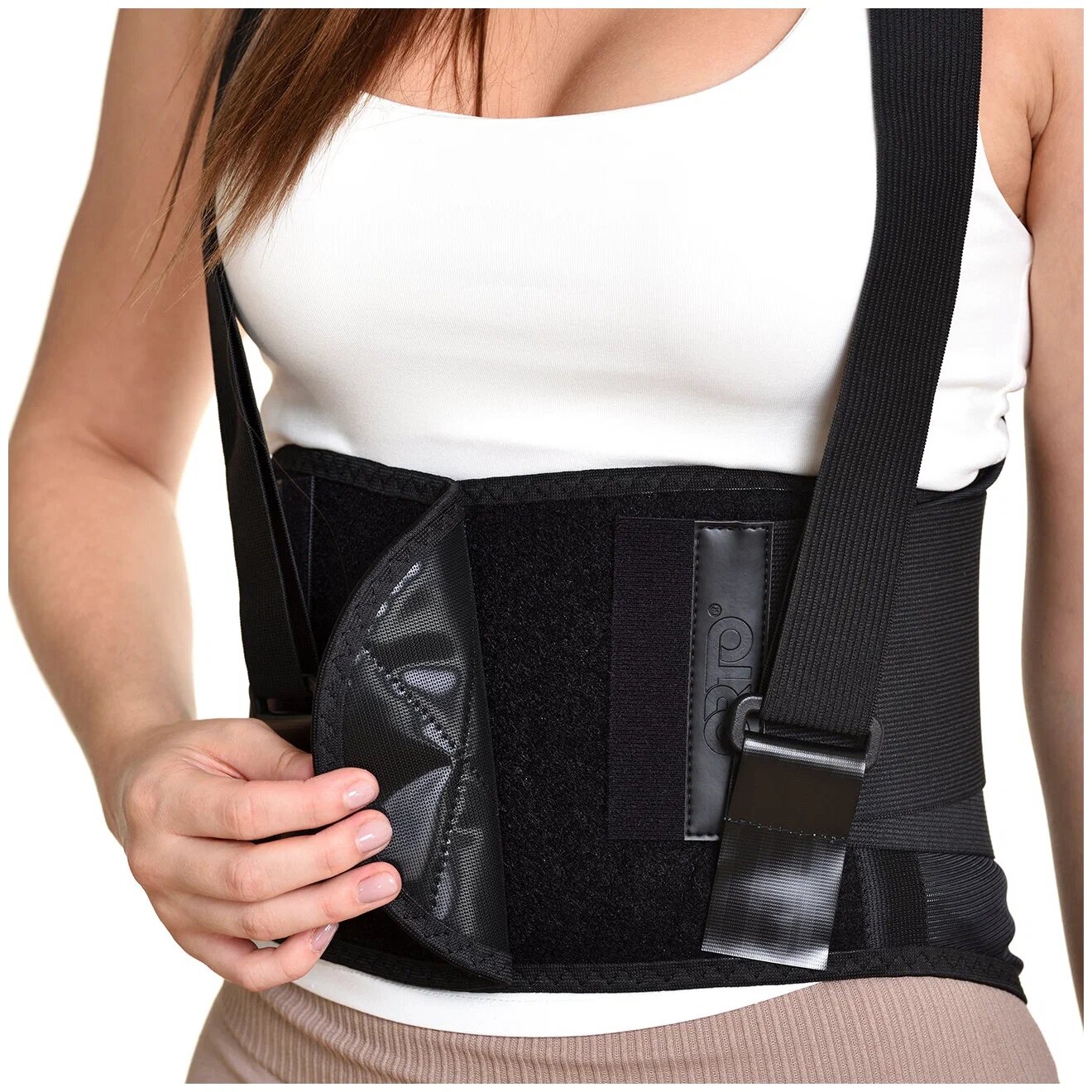 Корсет ORTO ПК 220, размер M, высота 25 см, черный