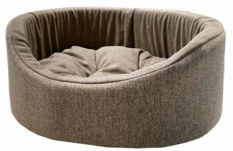 HOMEPET Лежак для домашних животных Жаккард Rosy grey №2, розово-серый, 49 см х 43 см х 17 см