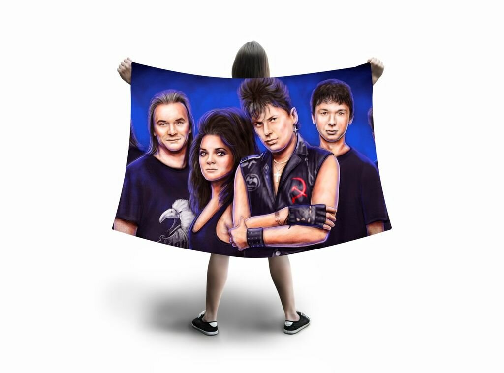 Флаг большой Сектор Газа, Юрий Хой №18