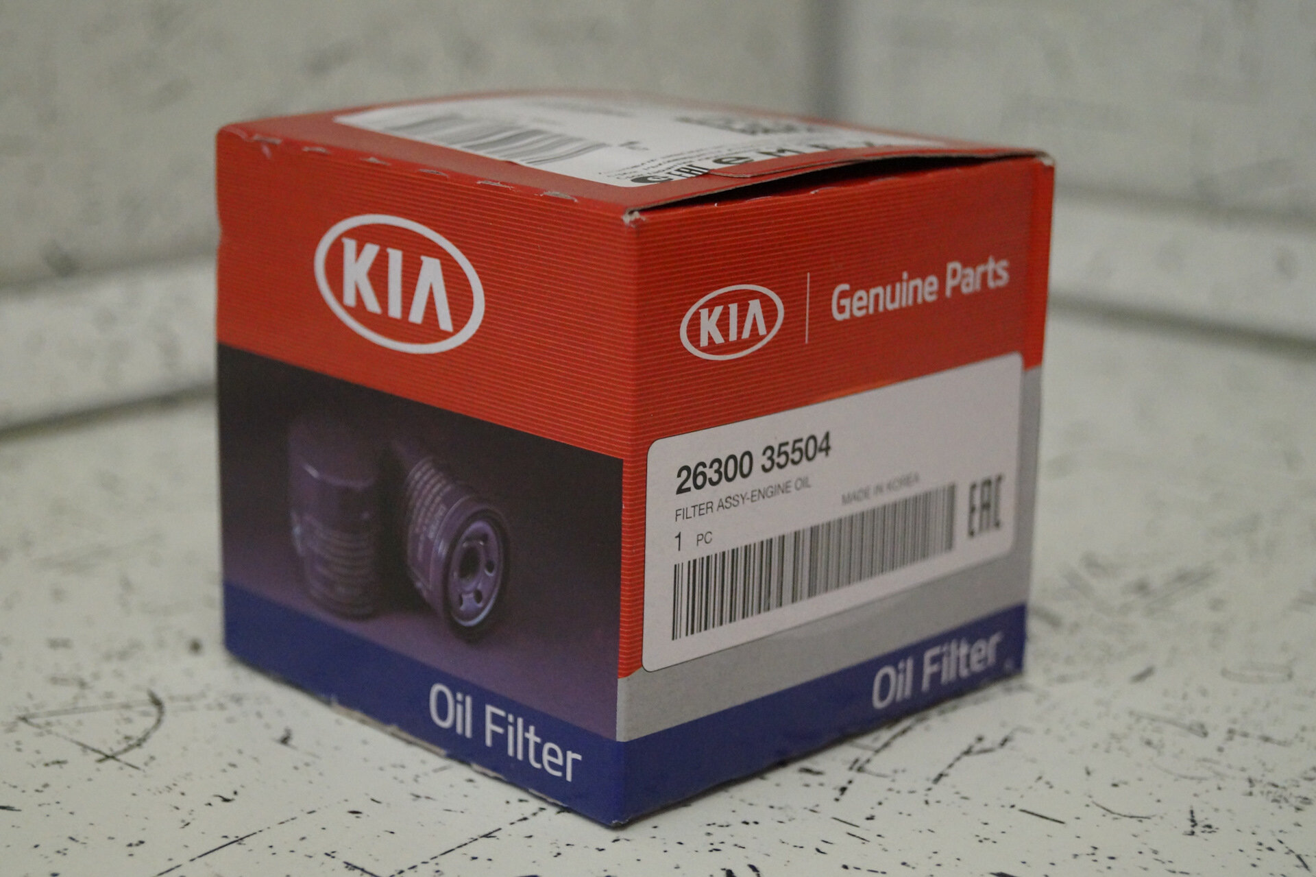 Оригинальный масляный фильтр HYUNDAI/KIA 26300-35504