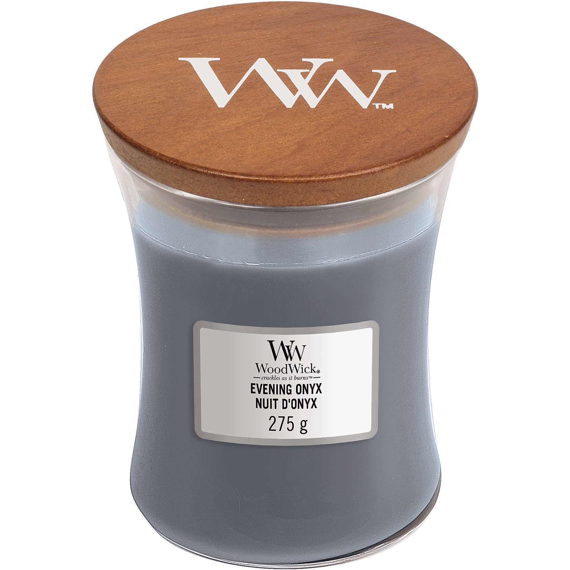 Woodwick/ Свеча средняя Вечерний оникс 275гр.