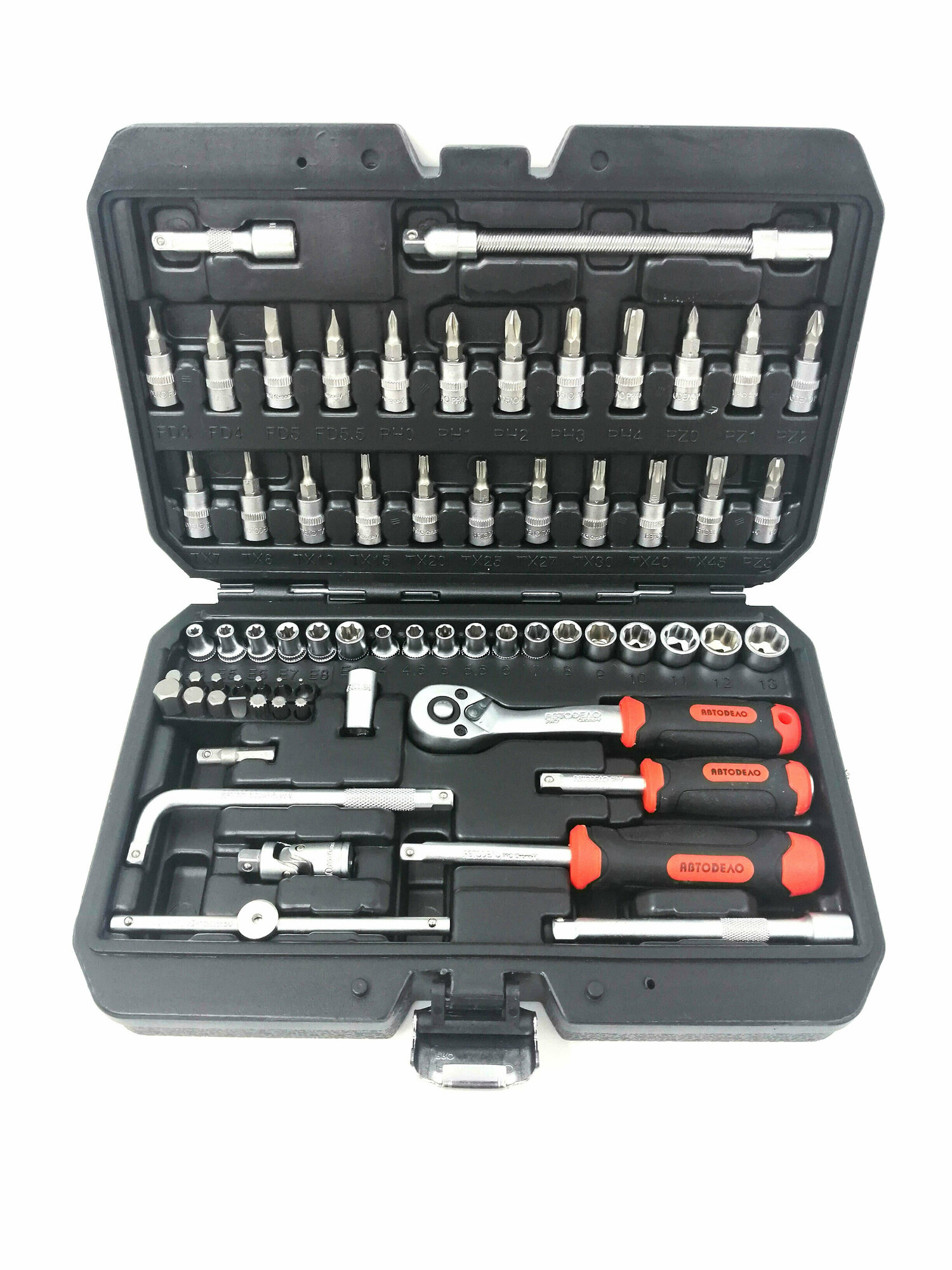 Набор инструментов 66 предметов 1/4 АвтоDело PRO