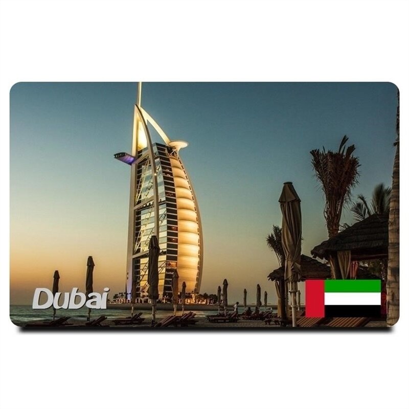 Магнит на холодильник "Дубай, Арабские Эмираты" 54x86мм