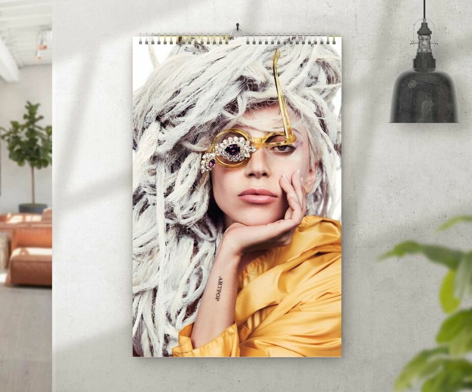 Календарь перекидной Леди Гага, Lady Gaga №5, А3