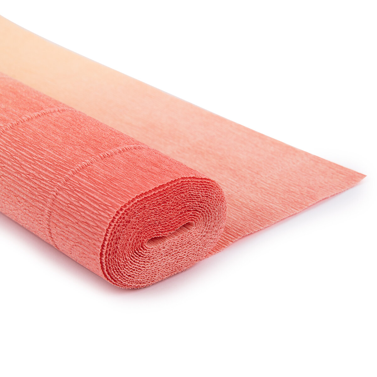 Гофрированная бумага крепированная "Blumentag" GOF-180/P 144 г/м, 50х250 см, 1 шт 17A7 темно-розовый/бежевый