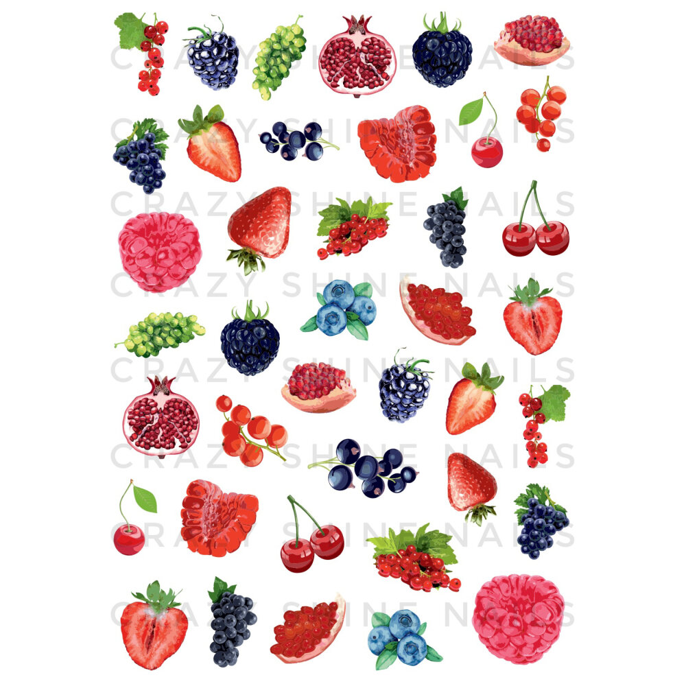 Слайдер-дизайн Crazy Shine Nails mini №1159 Сочный