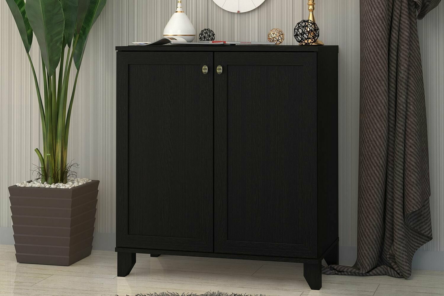 Комод Ренди 13М 80х40х90 венге цаво, рамка квадро МДФ, ножка №3