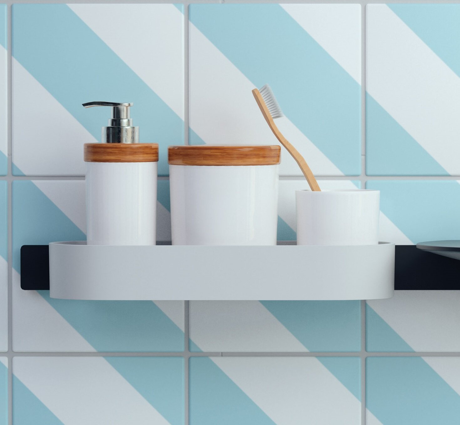 Корзина Hansgrohe WallStoris 27913700 250х39х100мм цвет: матовый белый