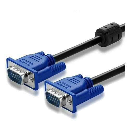 Кабель PREMIER 5-960B, VGA (m) (прямой) - VGA (m) (прямой), ферритовый фильтр , круглое, 5м, черный [5-960b 5.0]
