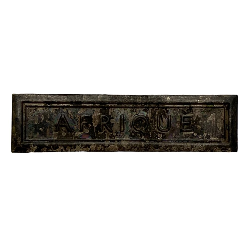 Франция, планка "Африка" (Afrique) колониальной медали 1901-1930 гг.