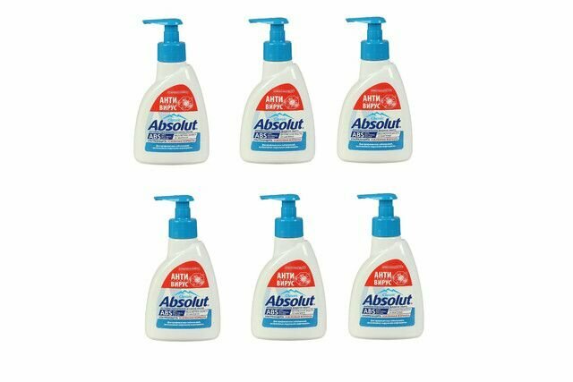 Absolut Мыло жидкое ABS Ультразащита Антибактериальное 250 мл, 6 штук