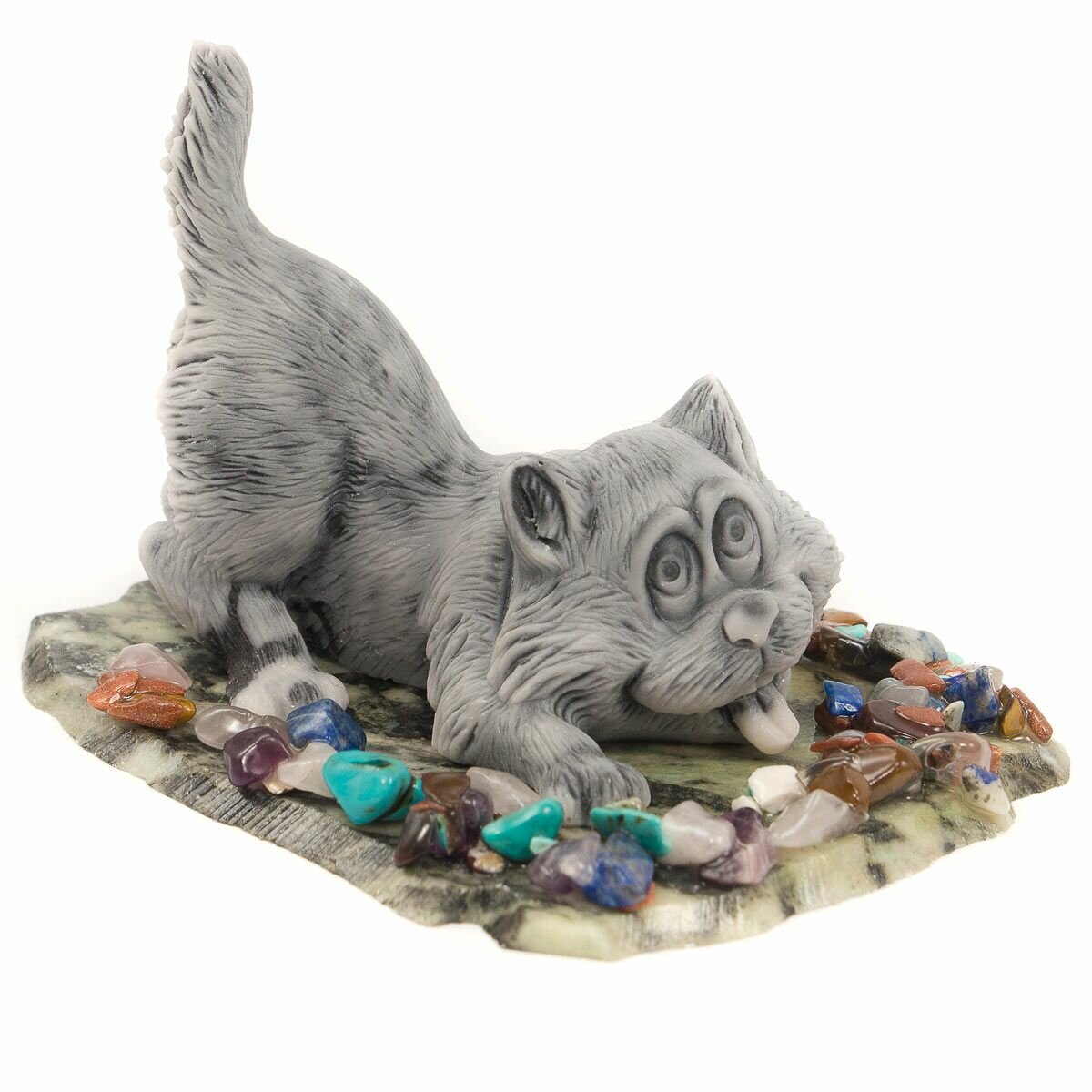 Сувенир "Котенок играет" из мрамолита 117036