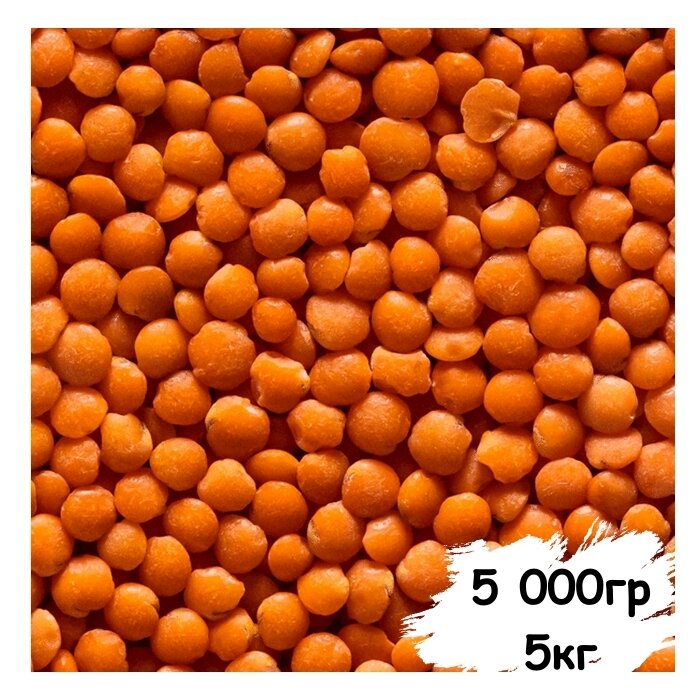 Чечевица красная Высший сорт, Вегетарианский продукт, Vegan 5000 гр, 5 кг