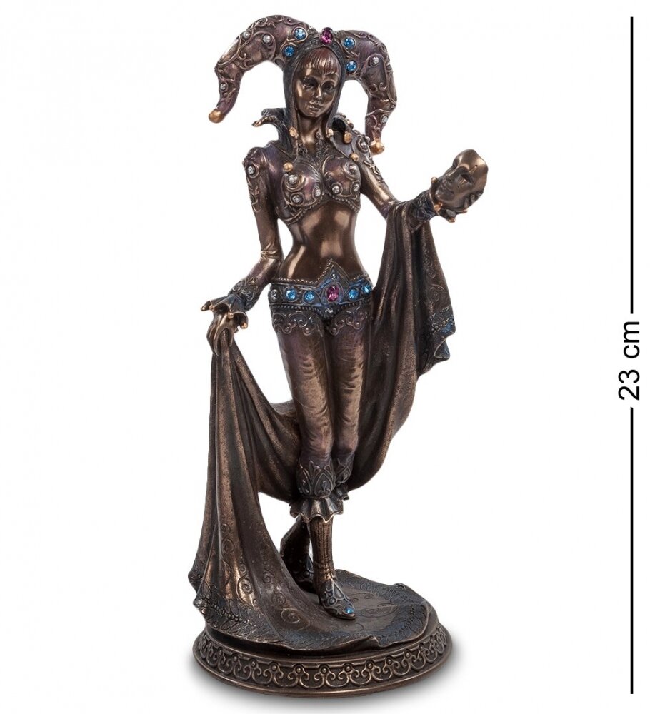 Статуэтка Veronese "Леди Арлекина" (bronze) WS-454