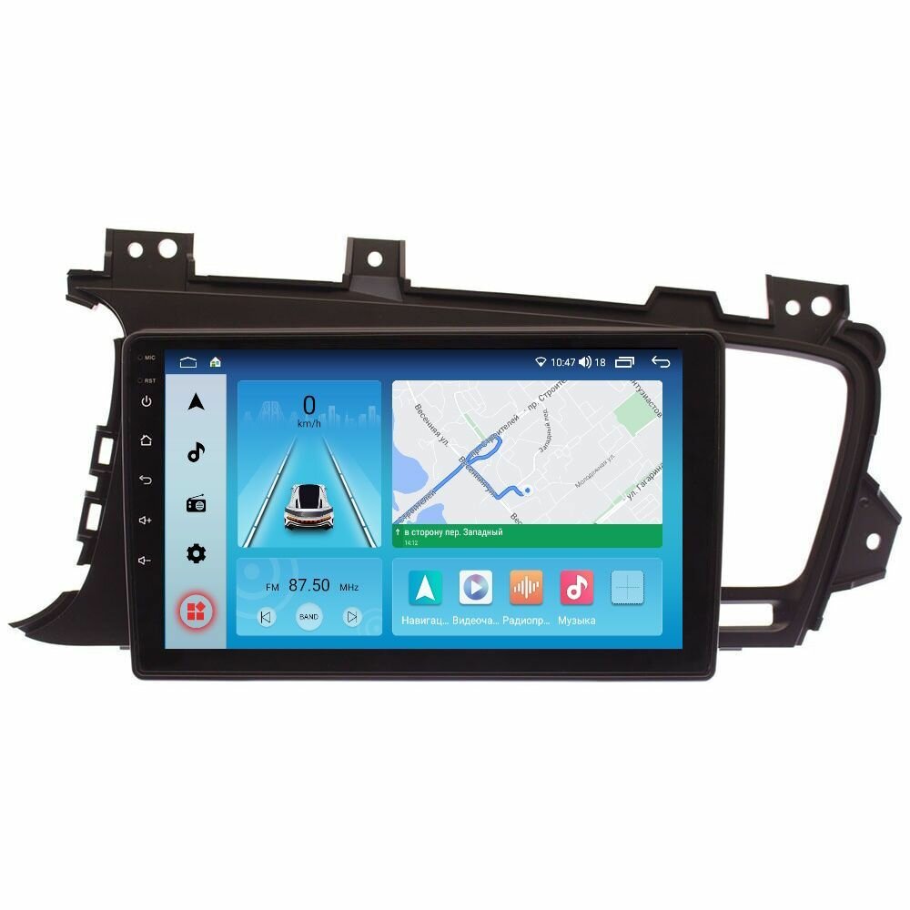 Магнитола Epic T18 Kia Optima 3 2010-2013 - Процессор 8 ядерный - Память 4+64Gb - Carplay - DSP - 4G(Sim)
