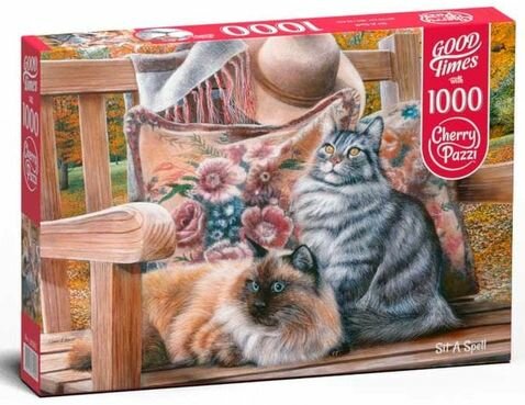Пазлы 1000 деталей. Кошачьи посиделки 30585, (Cherry Pazzi)