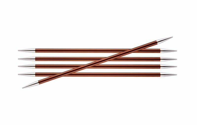 Спицы для вязания чулочные Zing Knit Pro, Зинг Книт Про длина 20 см диаметр 5.50 мм 5шт. (47042)