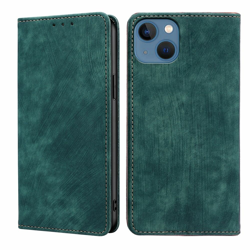 Чехол-книжка MyPads для Apple iPhone 13 / Айфон 13 мягкое прикосновение (зеленый)