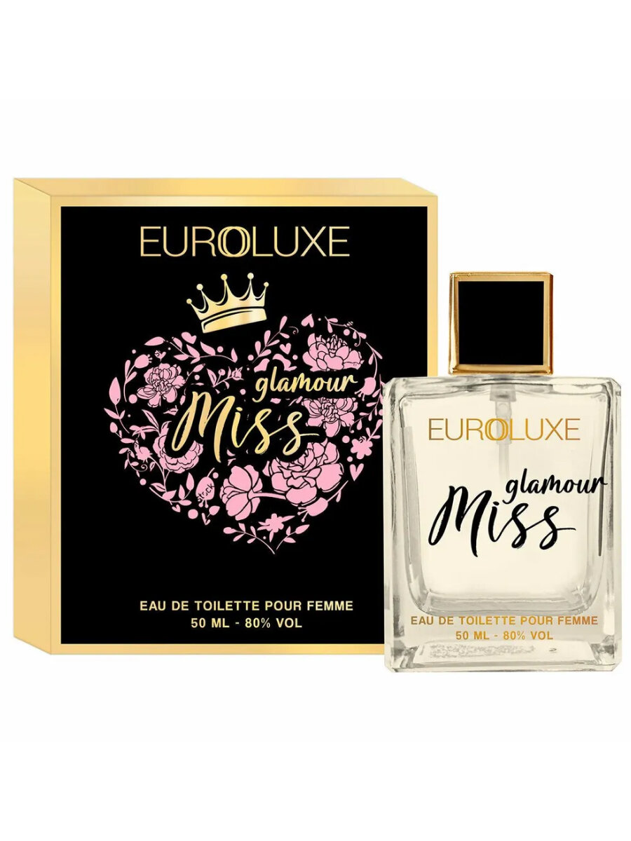 Euroluxe/Туалетная вода Miss Glamour женская 50 мл/ Парфюм женский