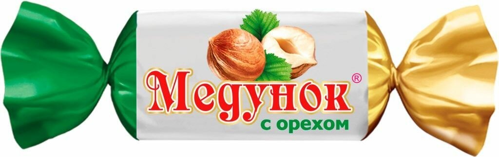 Конфеты глазированные Медунок с орехом ТМ Славянка 1 кг
