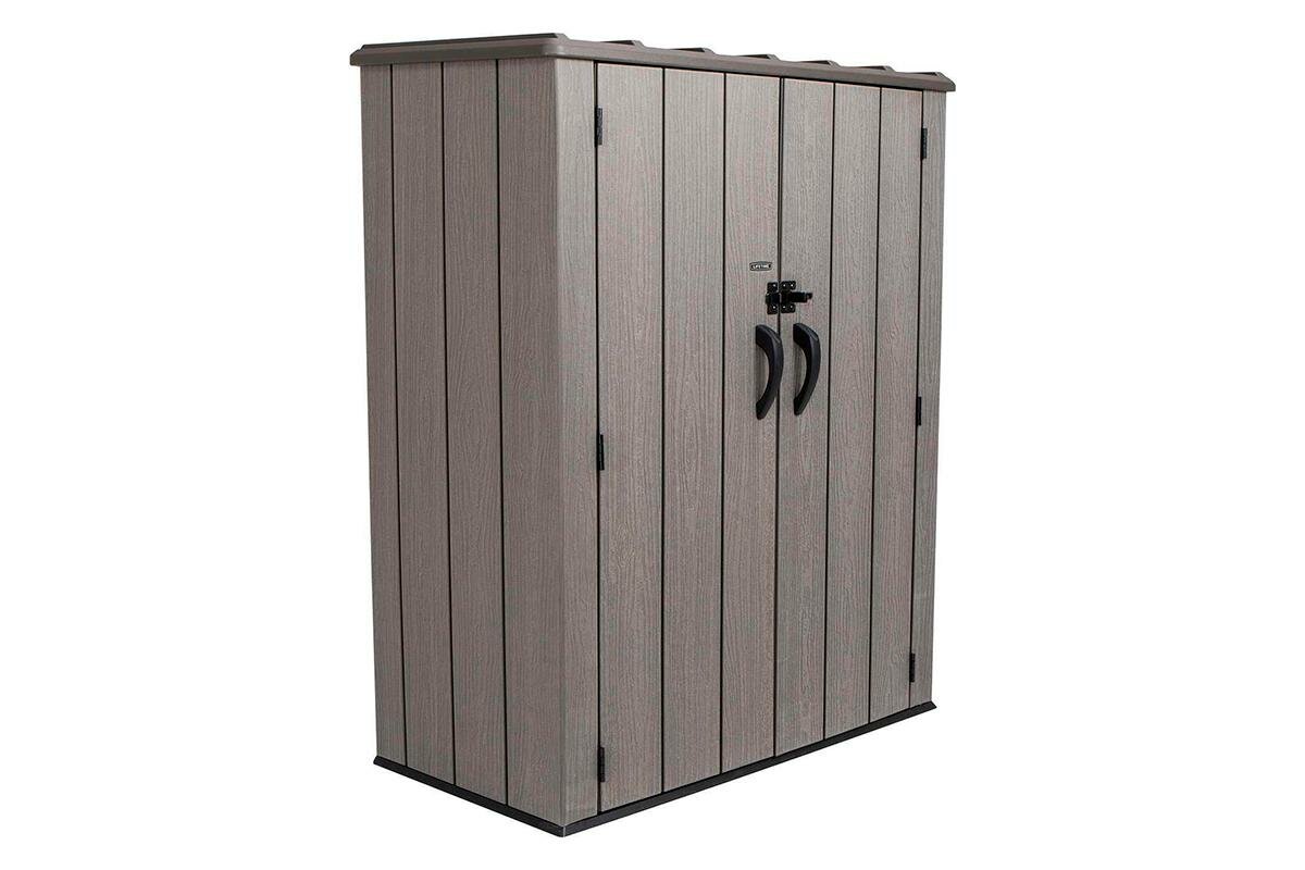 Lifetime Ящик-шкаф WoodLook, 1500 л, цвет Серый, пластик, арт. 60209