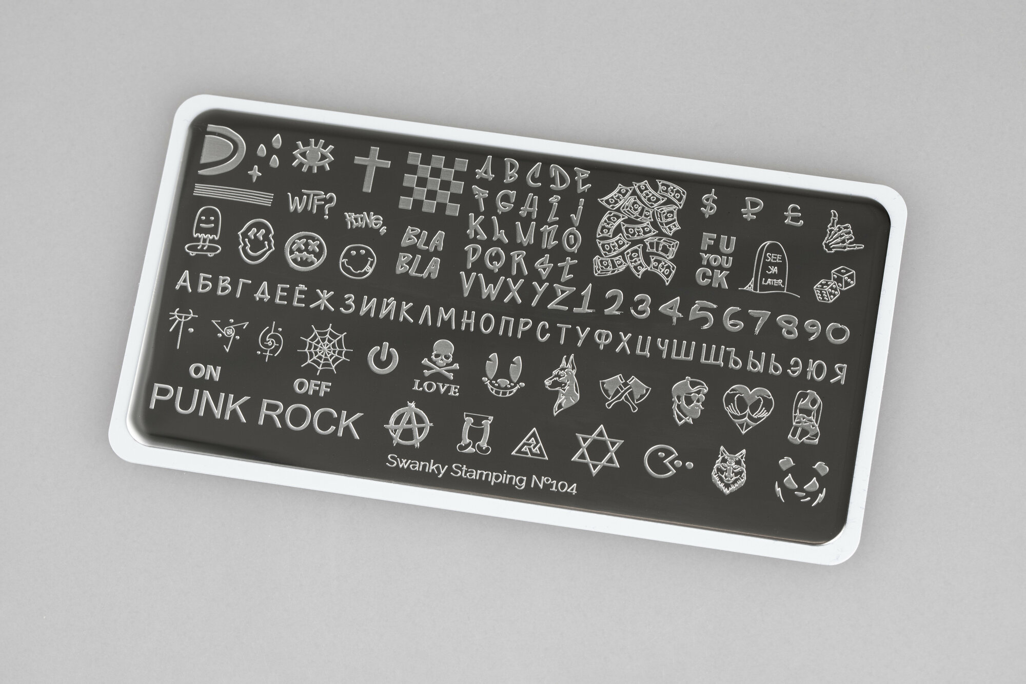 Стемпинг swanky stamping пластина 104