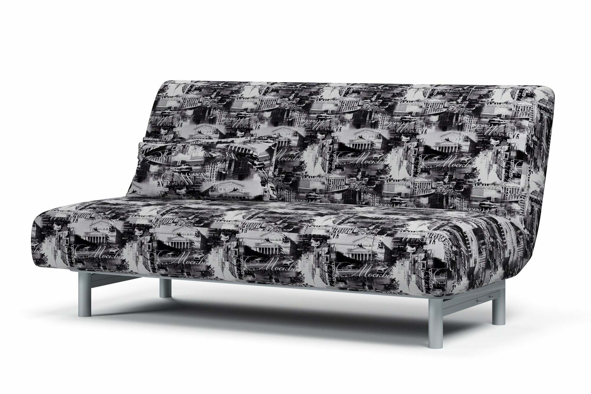 Диван-финка Novelti Forest City Prints Moscow 3 (195х100х93, СМ 138х195), раскладной, 3 положения, металлокаркас, ППУ+латы