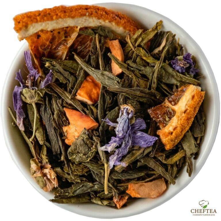 Зеленый чай с яблоком и корицей "Зимний сон" 150 гр