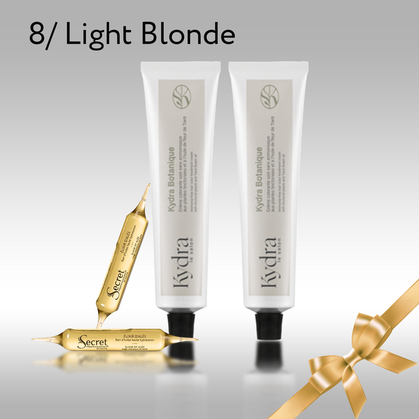 Kydra: 8/ Light Blonde Kydra Botanique 2 шт, 60мл, Ампулы в ассортименте 2 ампулы по 10мл, Подарок