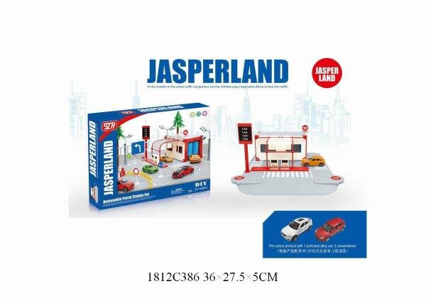 Парковка с машинками и аксессуарами в игровом наборе 1812C386