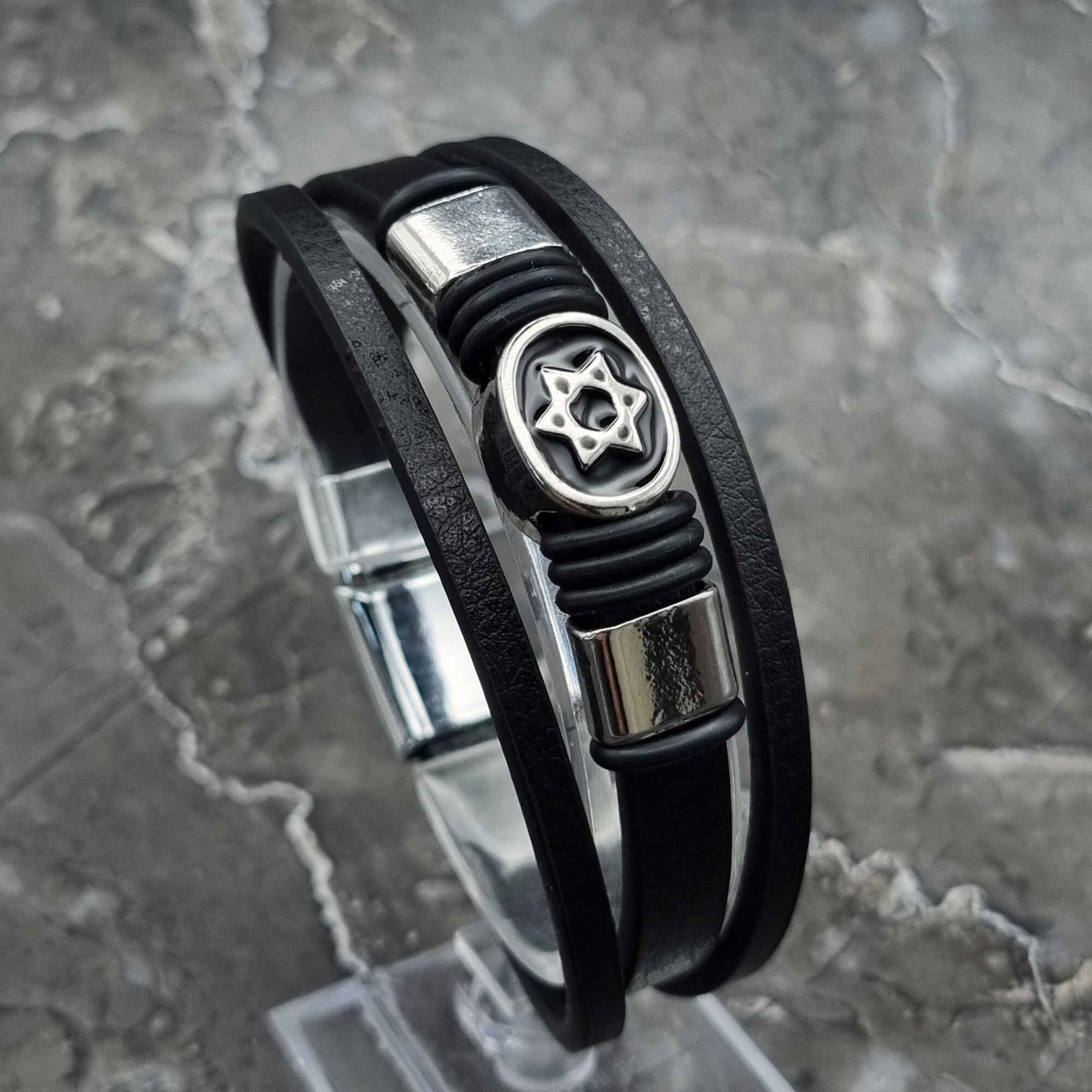 Плетеный браслет, металл