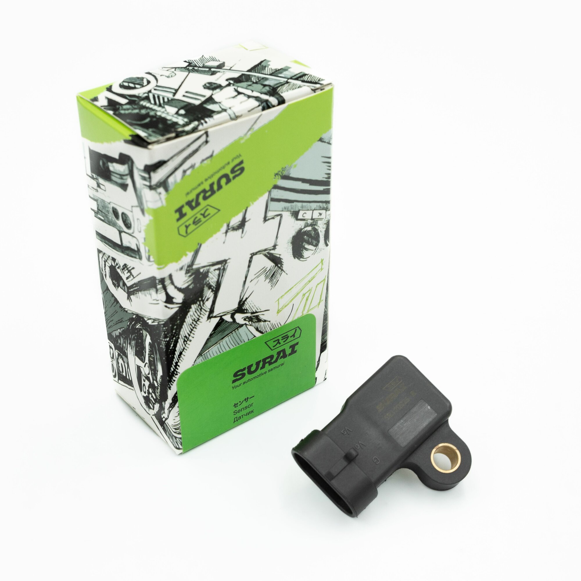 Датчик абсолютного давления SURAI для Daewoo Matiz 0.8i и Chevrolet Lacetti 1.6i (SRS 70025, MAP-датчик)