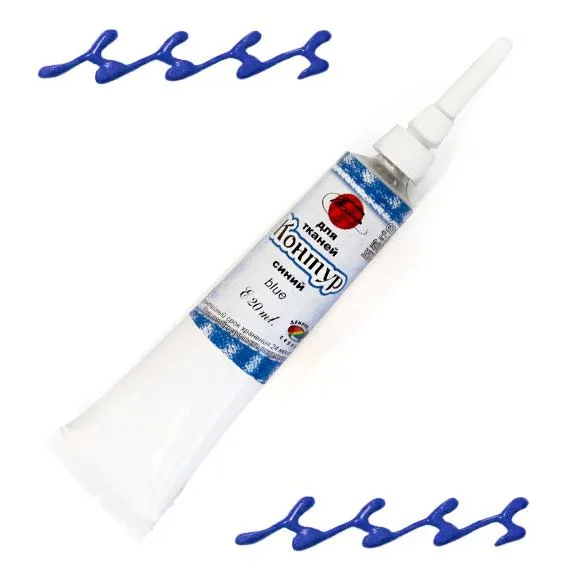 Таир Контур по ткани, синий 20мл