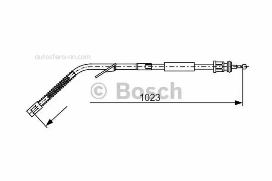 BOSCH 1987477125 Трос ручного тормоза MB T2 86-94