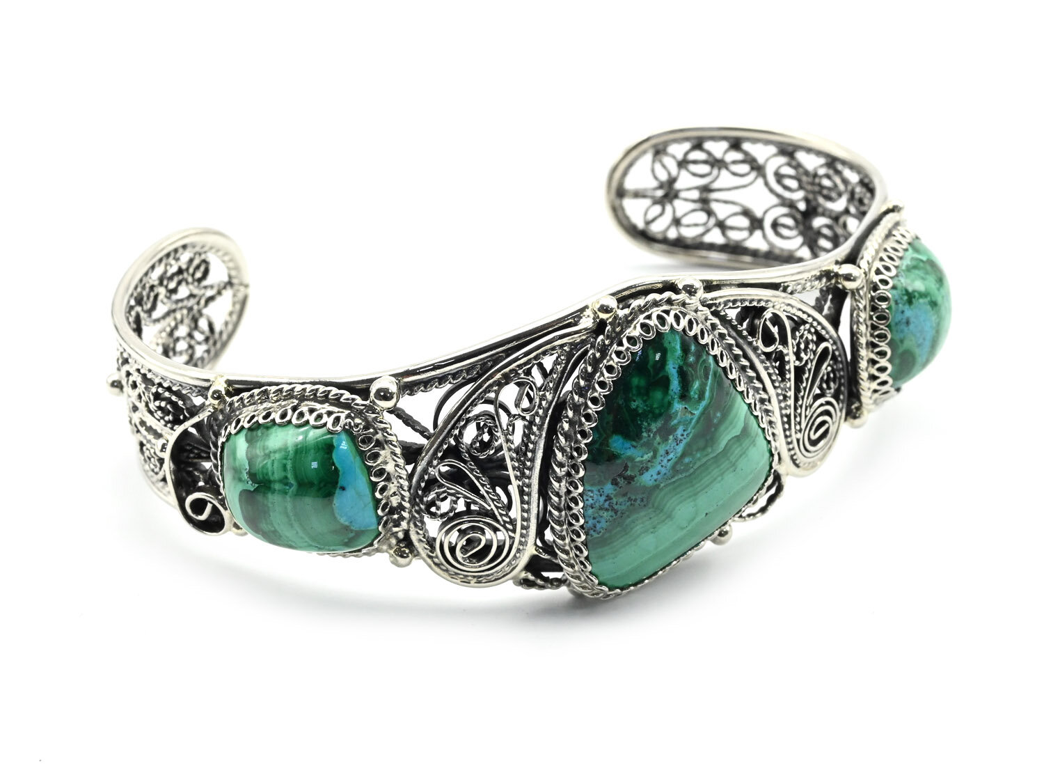 Браслет, малахит