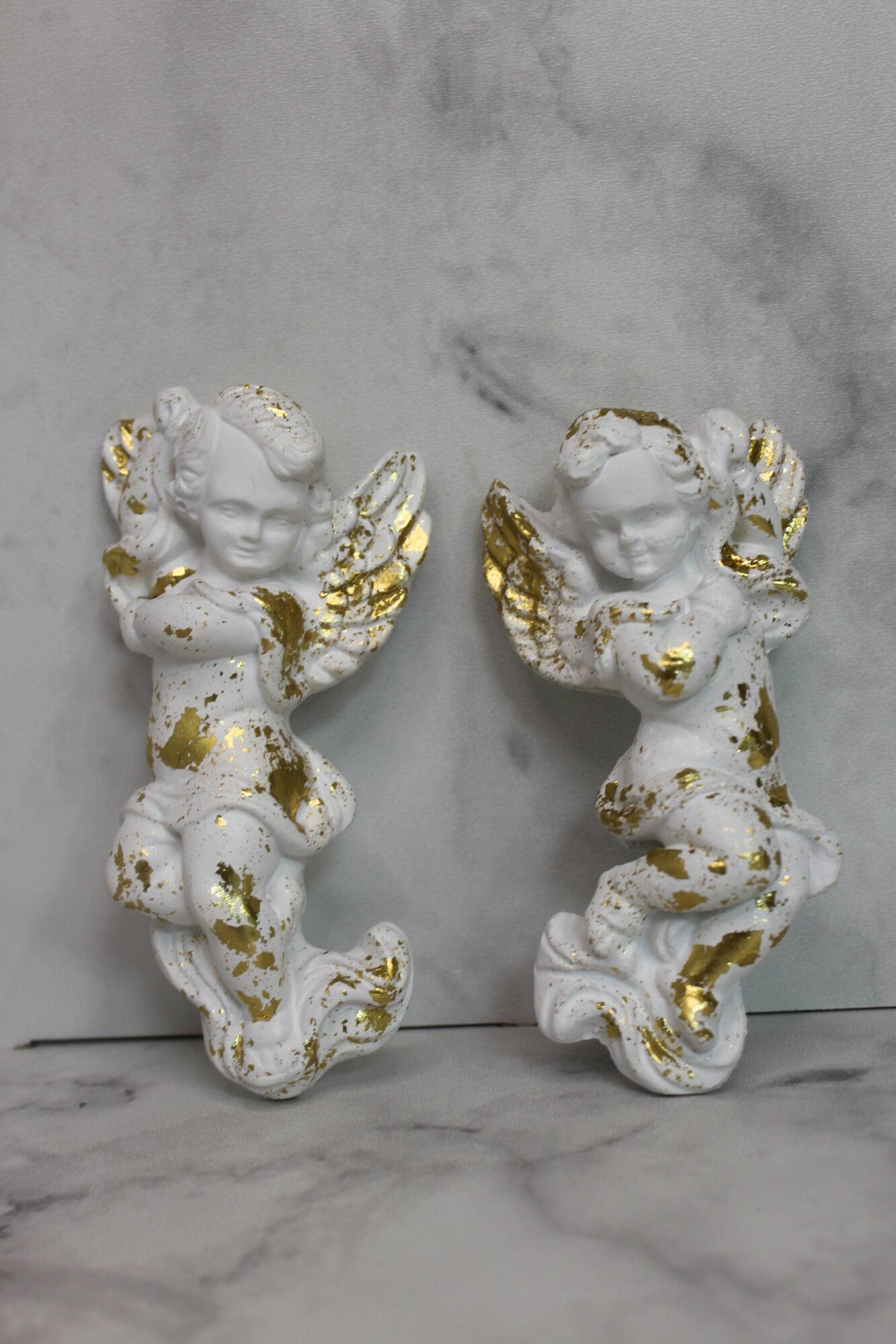 Набор Декоративных ангелов на стену 2шт / Декоративные Фигурки