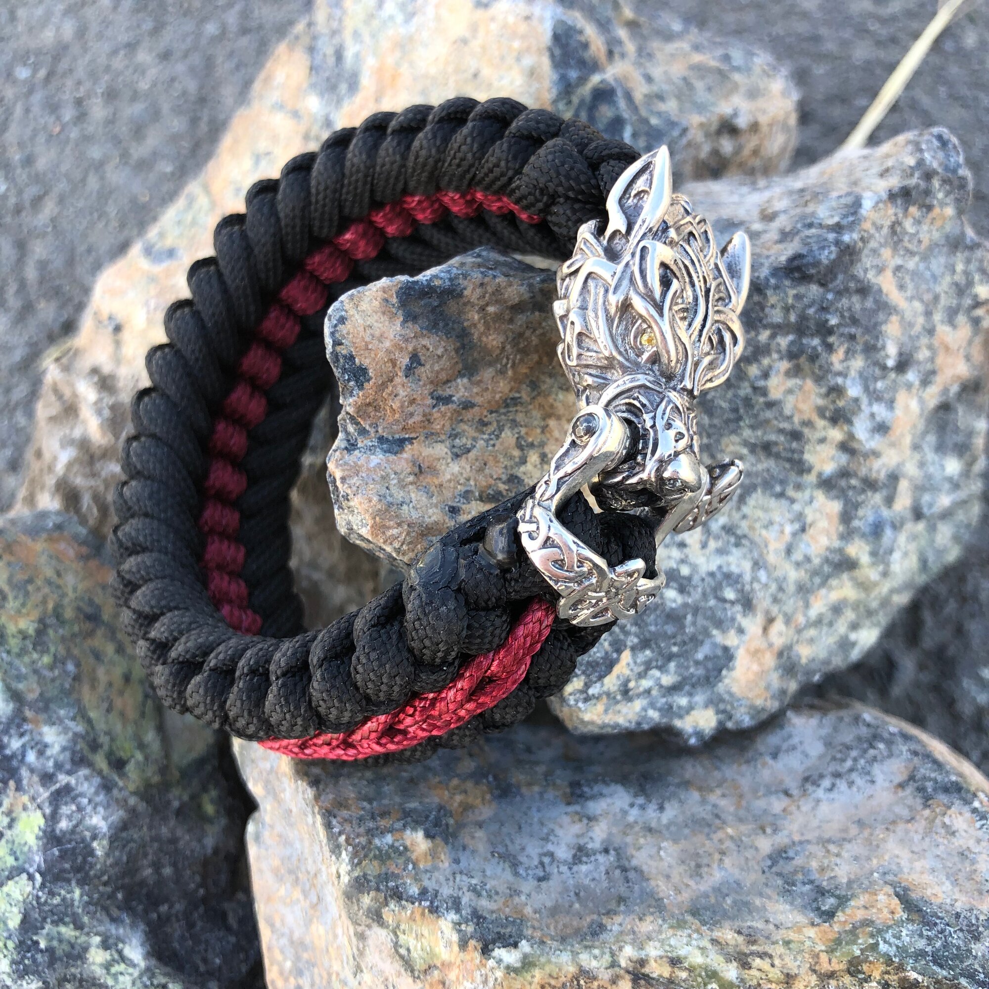 Плетеный браслет, циркон