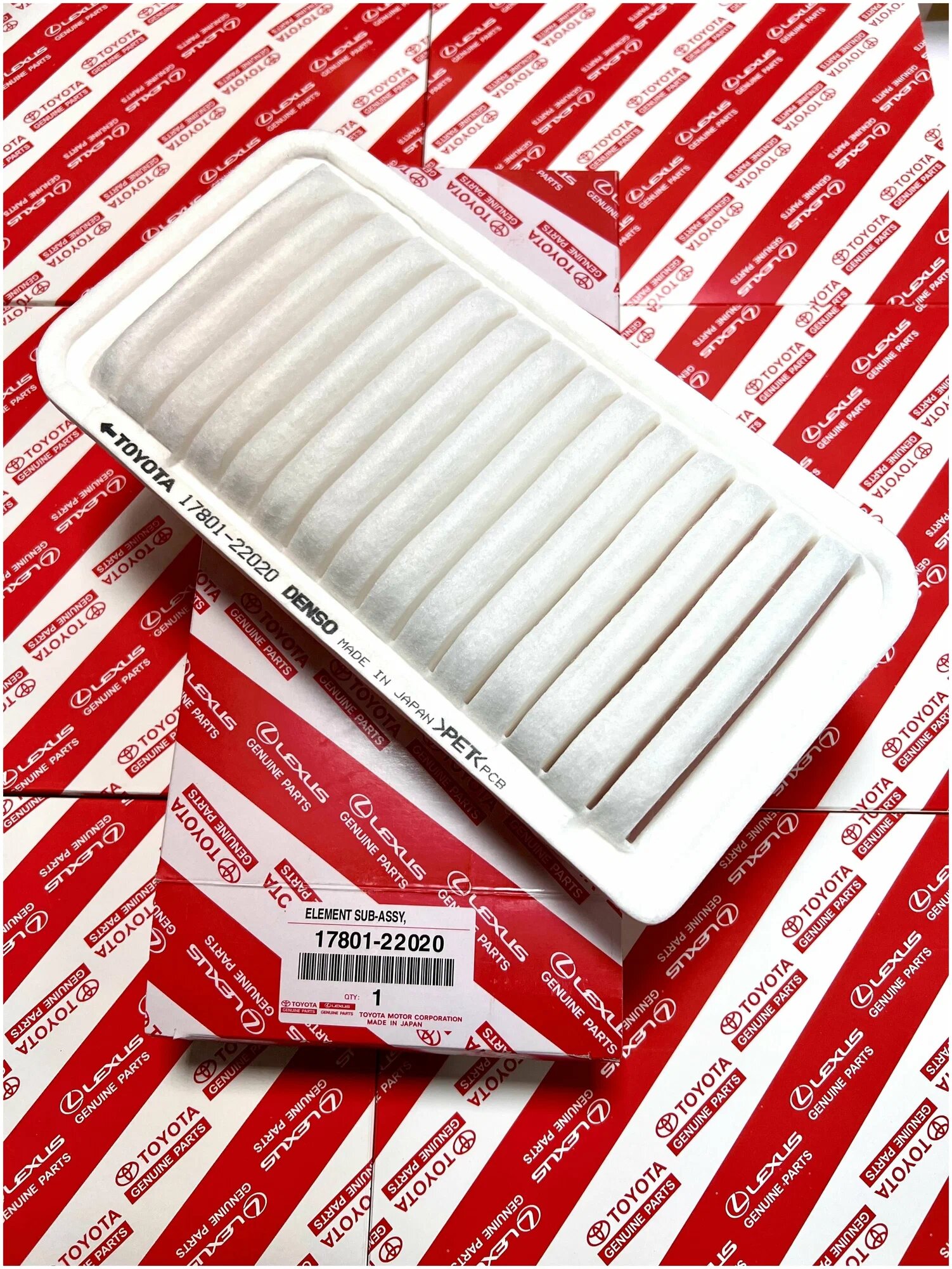 Oetoy-1780122020_фильтр Воздушный! Toyota Avensis/Corolla 1.4-2.4 03> TOYOTA арт. 1780122020