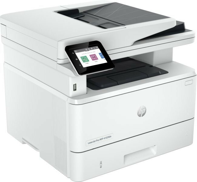МФУ лазерный HP LaserJet Pro 4103dw (2Z627A) A4 Duplex Net WiFi белый — фото 1