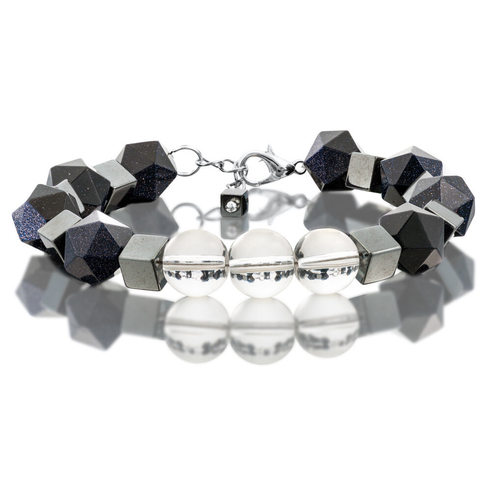 Браслет, горный хрусталь