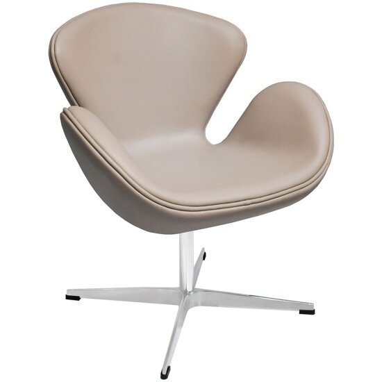 Кресло Bradex Home SWAN CHAIR латте, искусственная замша