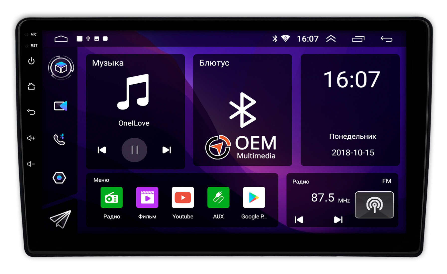 Штатная магнитола Toyota Nadia 1998-2003 OEM RK10-2281 на Android 10 (CarPlay, AHD, 1/32)