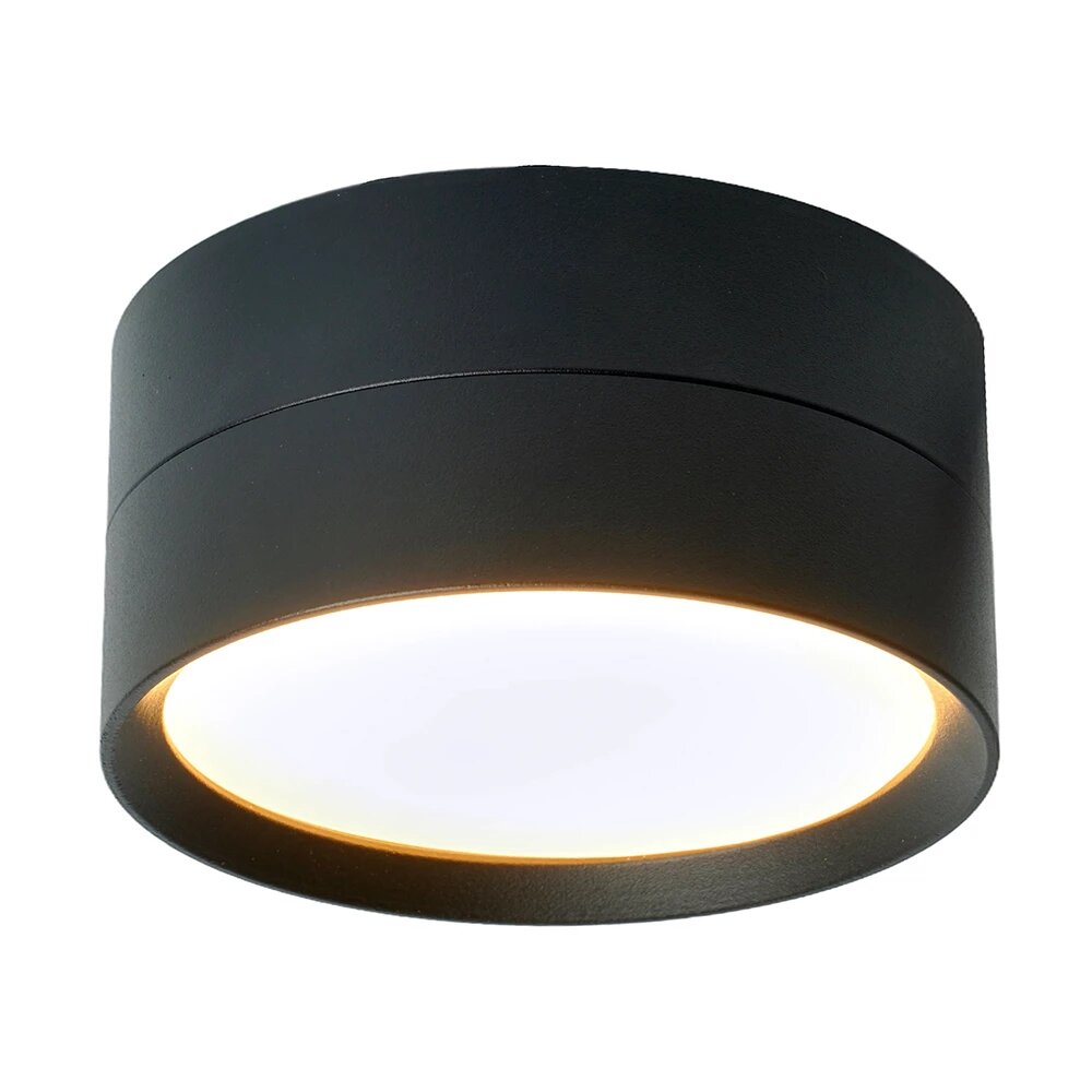 Светильник потолочный Feron HL357 12W, 230V, GX53, черный (48739)