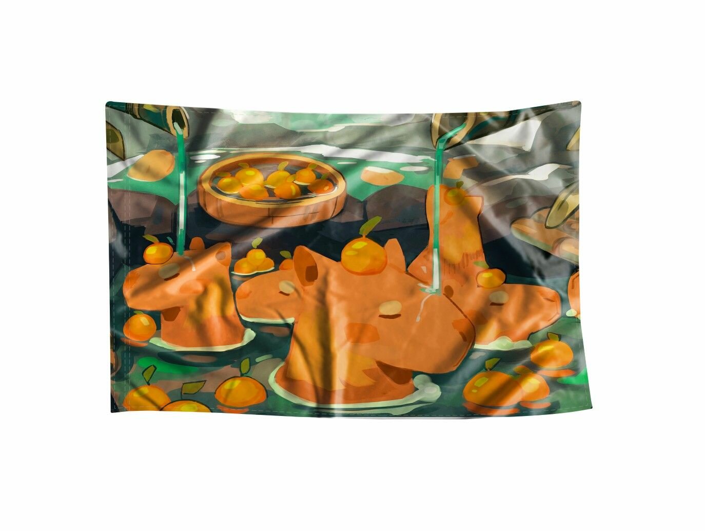 Флаг MIGOM большой "Capybara v2, Капибара" - v0007