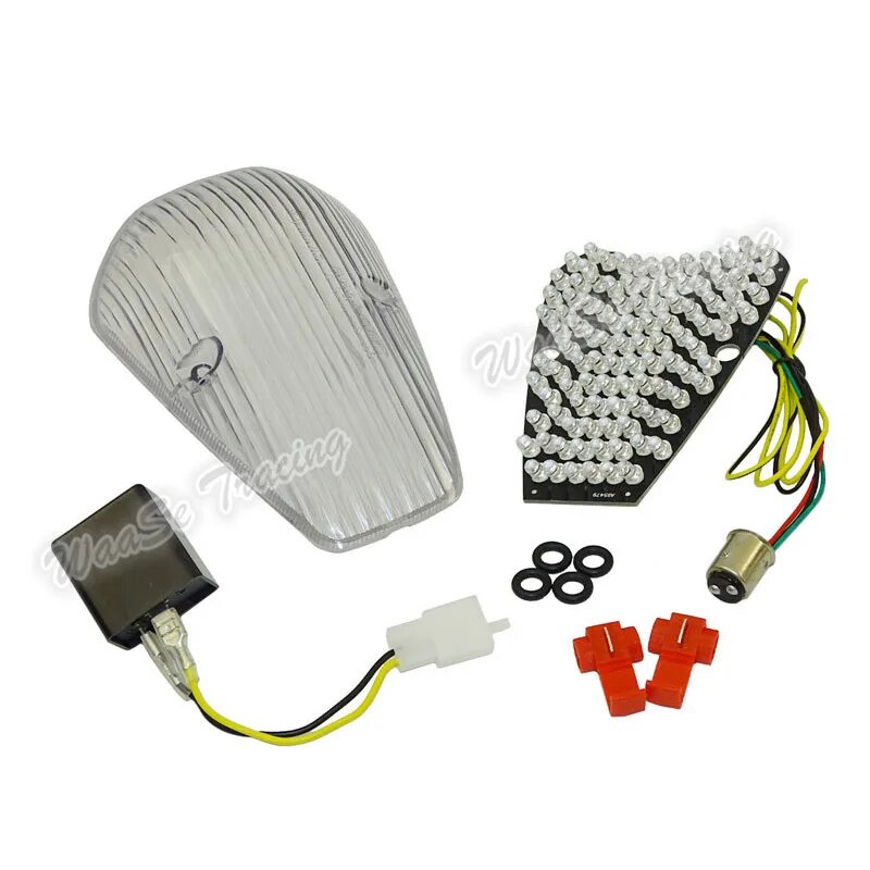 Waase для Honda VTX1300 VTX1800 VTX 1300 1800 CUSTOM 2002 E-Mark задсветильник Тормозные Сигналы поворота встроенсветодиодный светодиодная подсветка Clear Lens